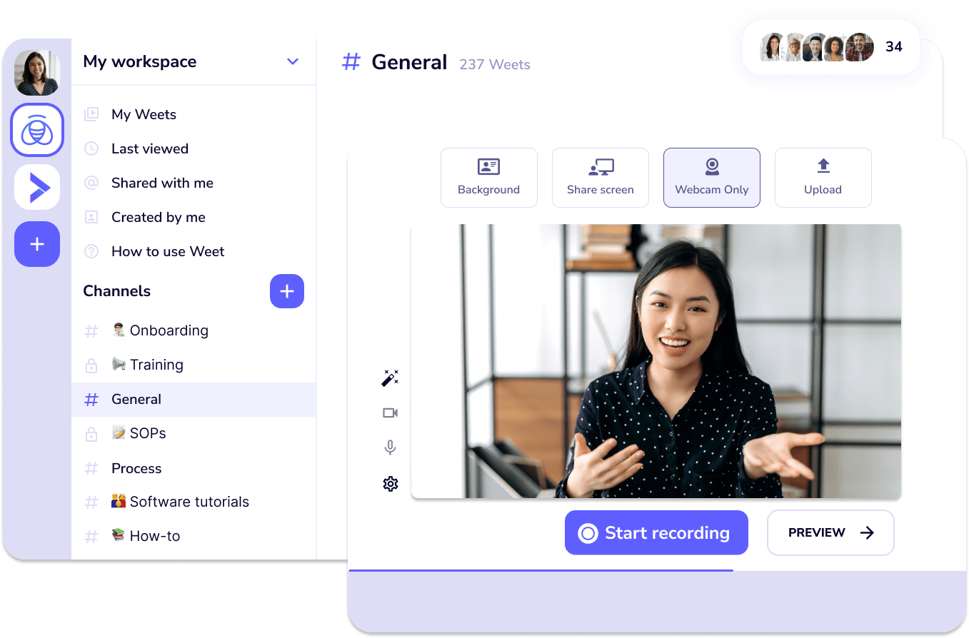 Create interactive training videos